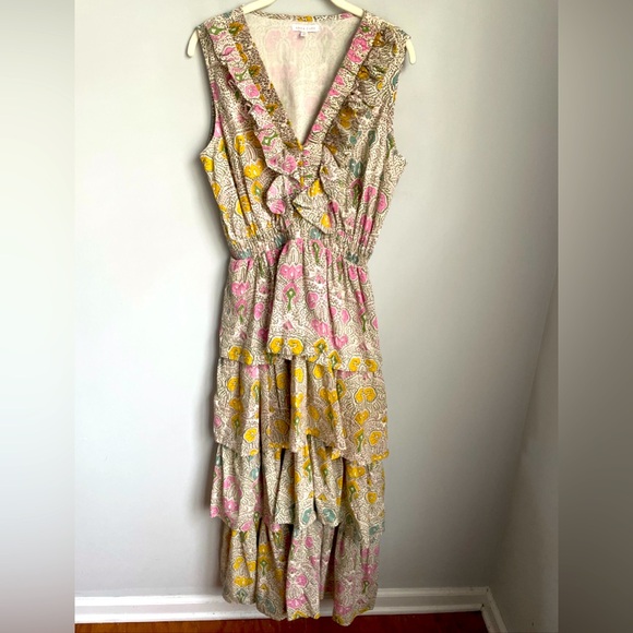 Anna Cate | Dresses | Anna Cate Cotton Tiered Sleeveless Maxi Dress ...